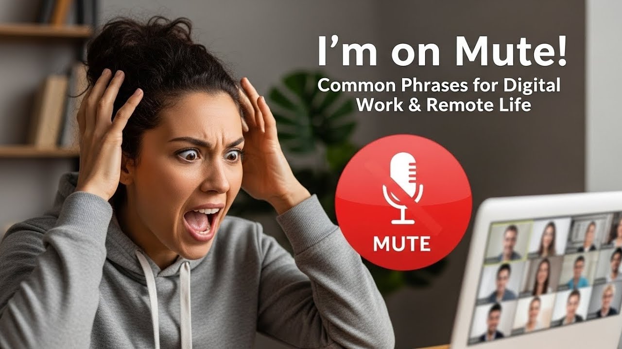 I'm on Mute! | Common Phrases for Digital Work & Remote Life | Daily ...