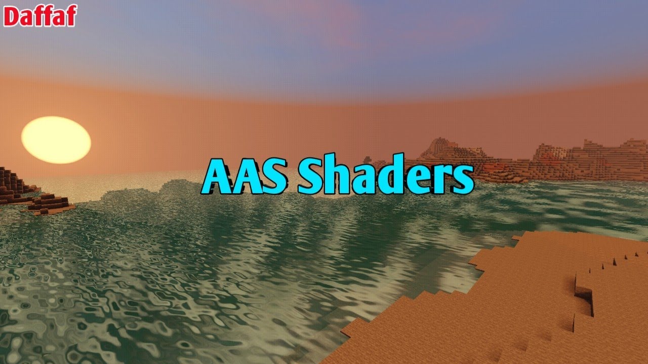 Top 1 Shaders Minecraft Pe Realistic AAS Shaders - YouTube