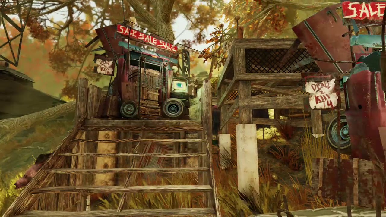 Fallout 76 - Raider CAMP build with HIDDEN ROOM under the street ...