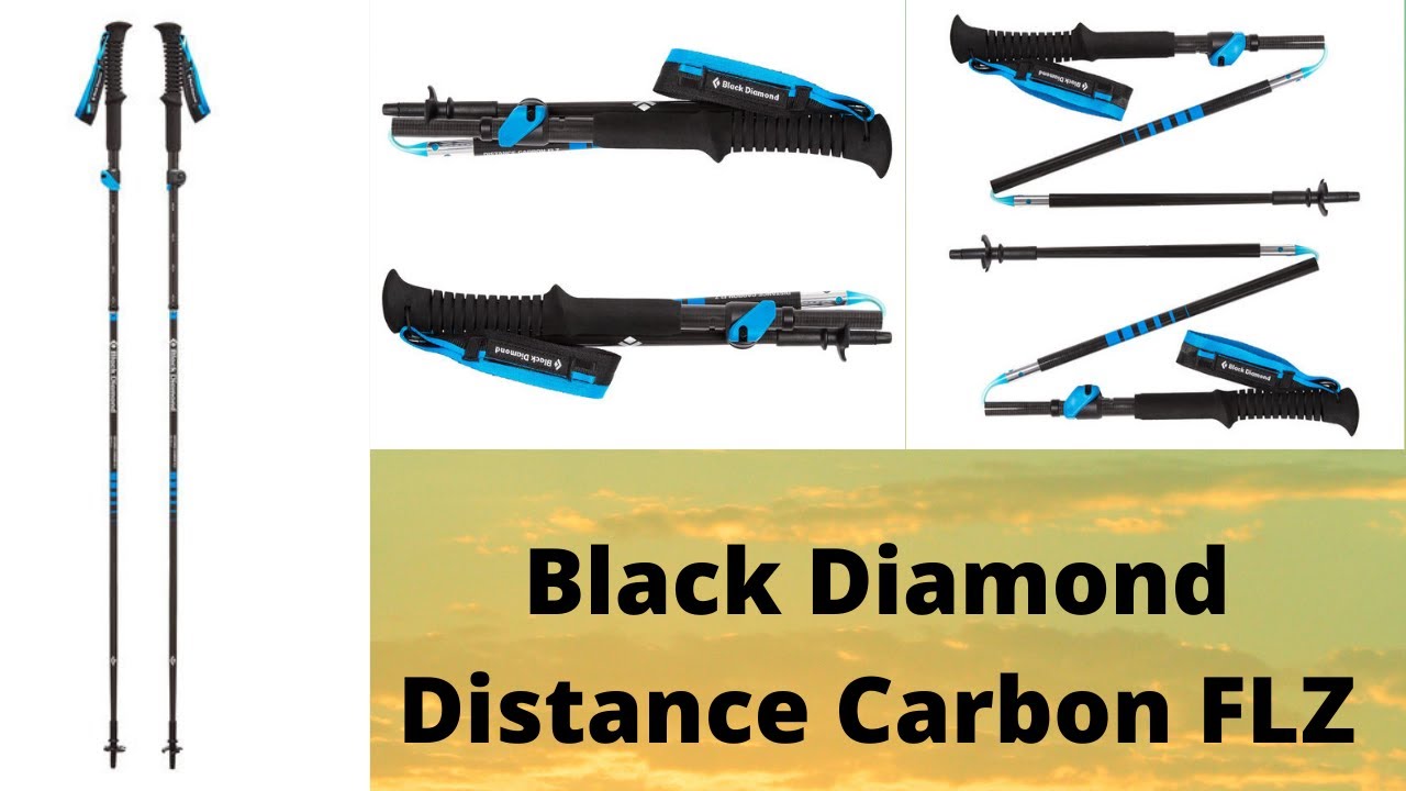 Black Diamond Distance Carbon FLZ Trekking Poles - YouTube