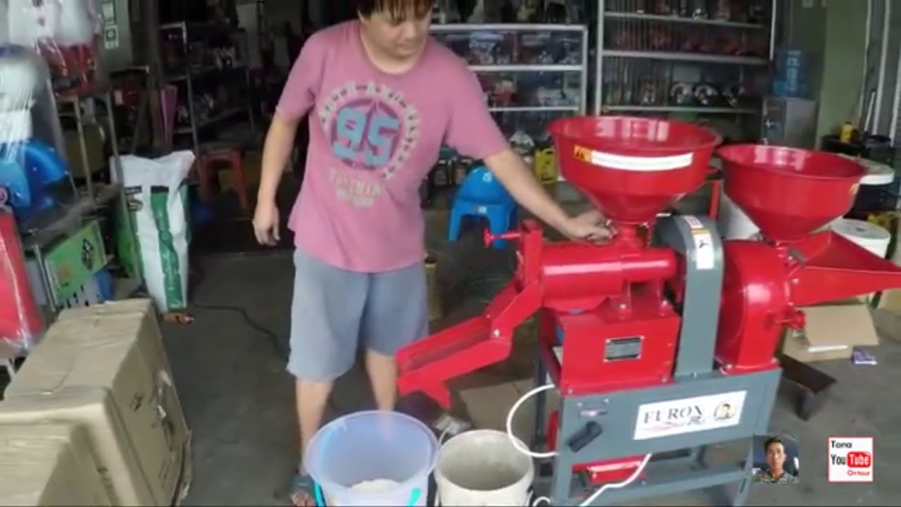 เอี่ยมเส็ง เครื่องสีข้าว EUROX Fireball - YouTube