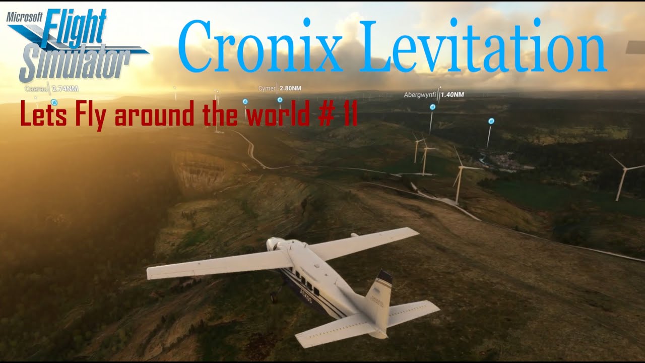 Flight 11 Cardiff EGFF to EGFH Swansea through the clouds - YouTube