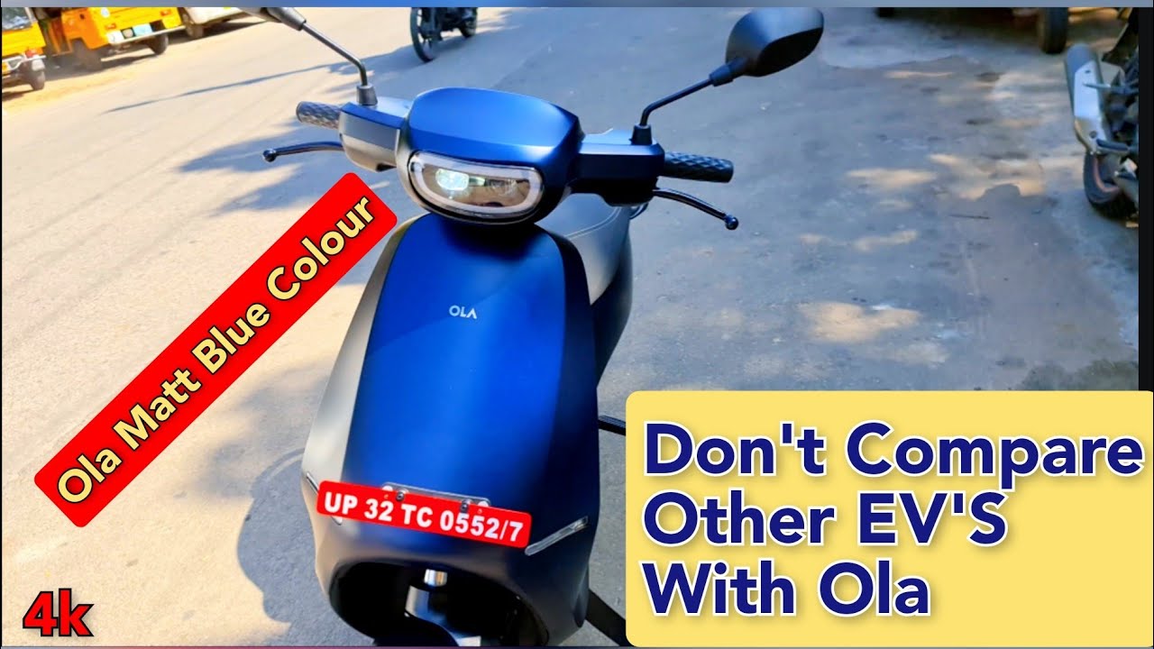Ola Electric Scooter Matt Blue Colour | Don't Compare Ola With Other EV ...