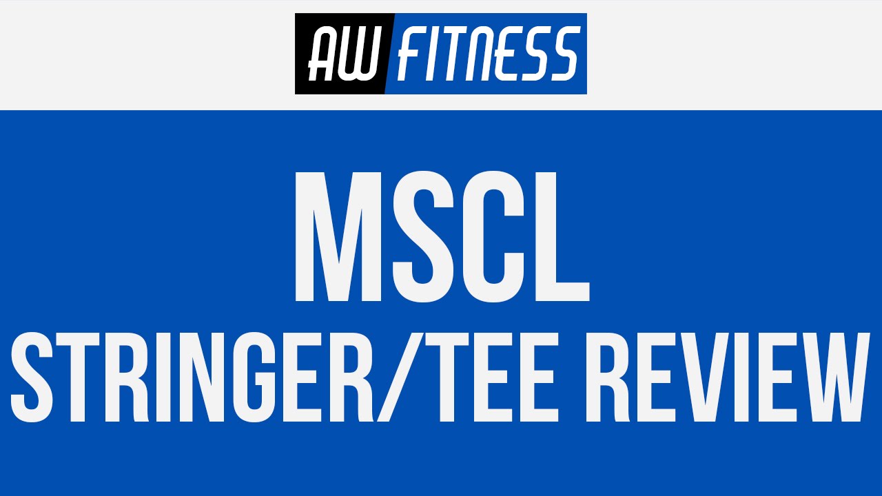 AW Evolve - MSCL Stringer & Tee Review - AWFITNESS - YouTube