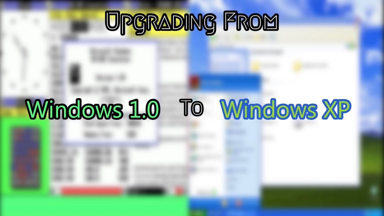 Upgrading From Windows 1.0 To Windows XP - YouTube
