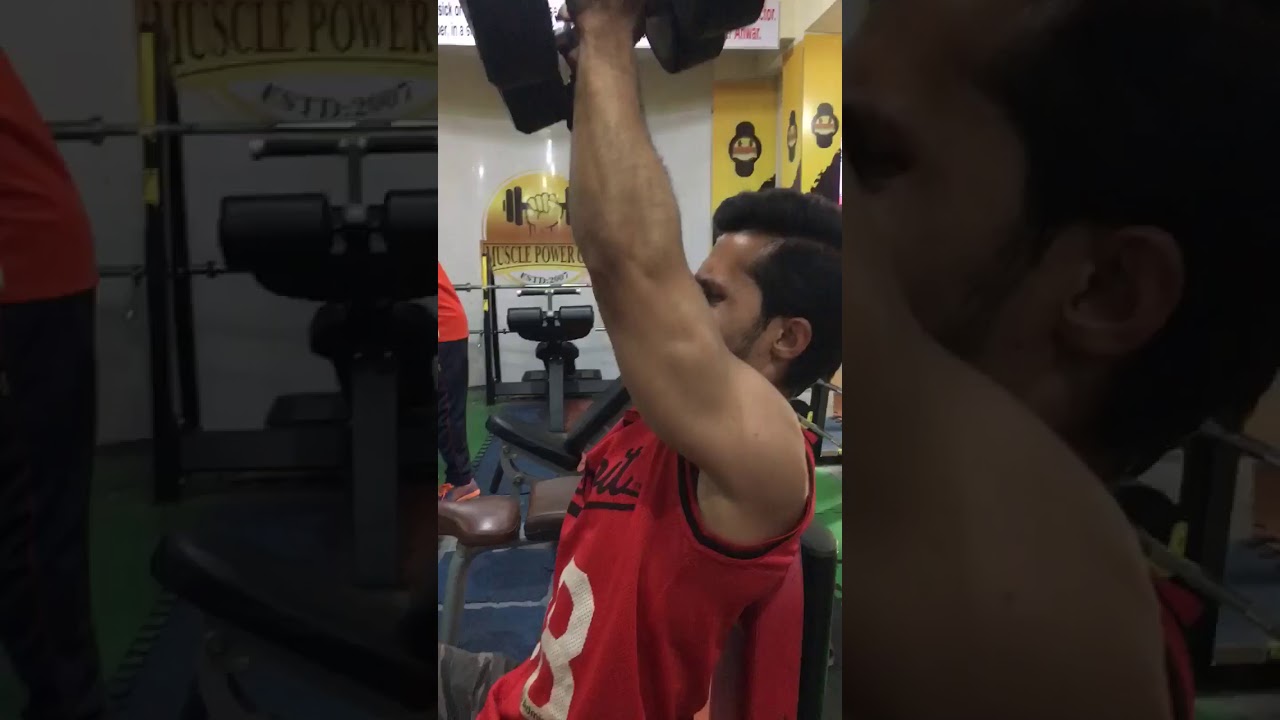 Dumbbell front press - YouTube