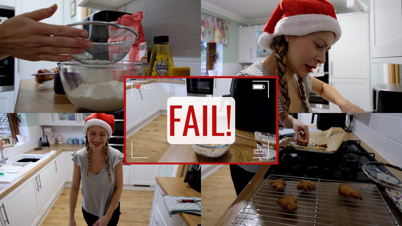 I'M A TERRIBLE BAKER! Gingerbread Cooking EPIC FAIL - YouTube
