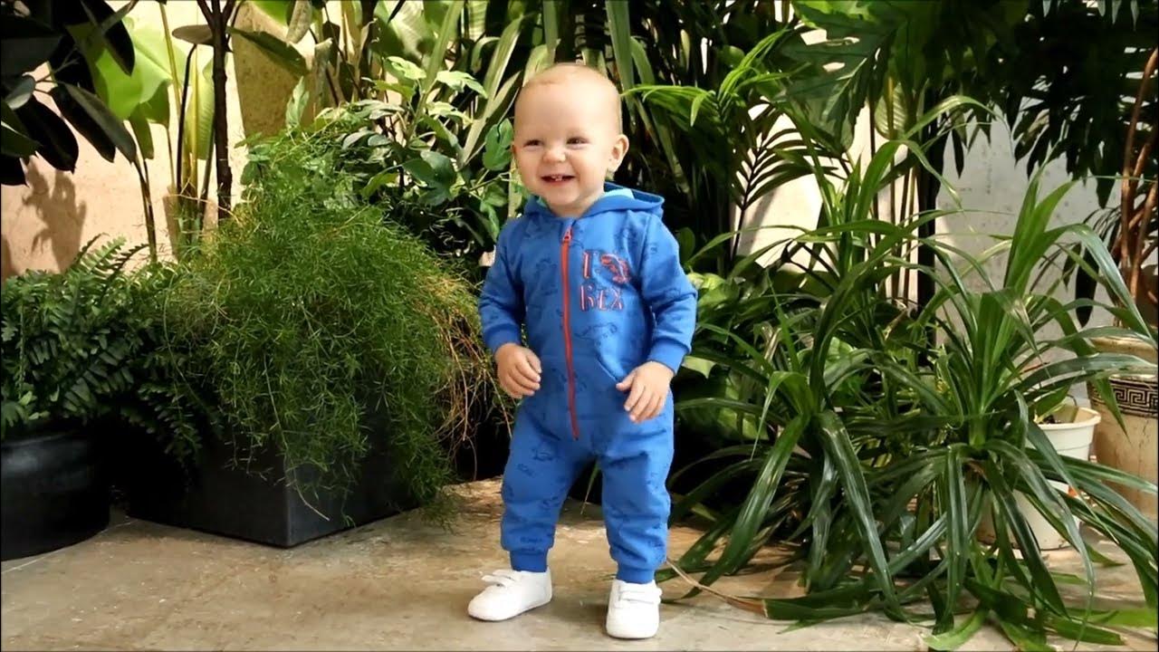 Синий комбинезон с динозаврами для малыша (135593878) КотМарКот - YouTube