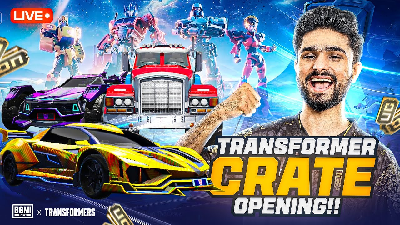 50K UC TRANSFORMER CRATE OPENING | 55 SOLO FINISH TODAY? | BGMI LIVE ...