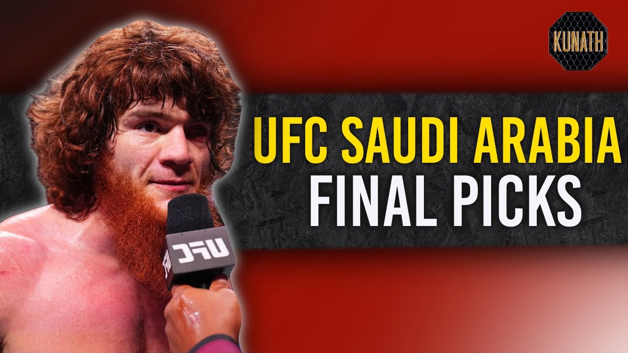 UFC SAUDI ARABIA FINAL PICKS | DRAFTKINGS UFC PICKS - YouTube