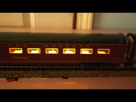 Scale trains HO scale 611 and passenger cars. - YouTube