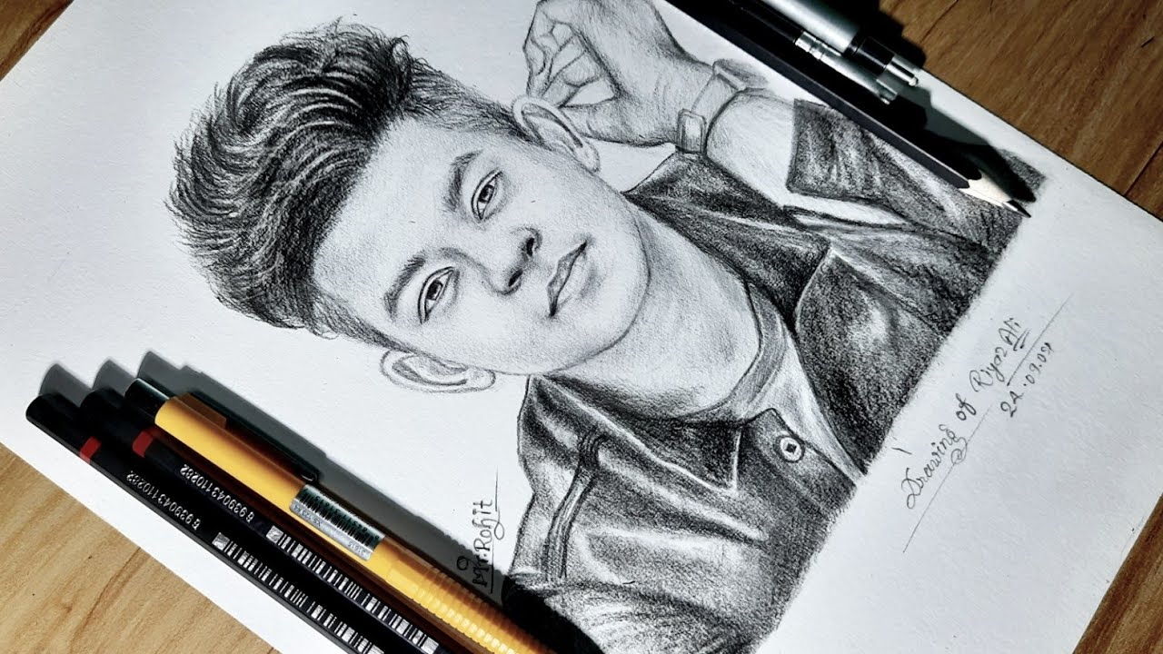 Drawing Riyaz Aly.. 🔥.. mrrohit ... - YouTube