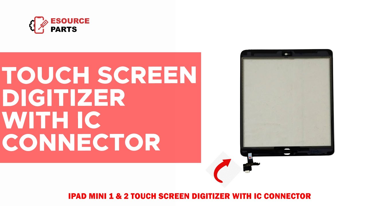 iPad Mini 1 & 2 Touch Screen Digitizer With IC Connector - Esourceparts ...