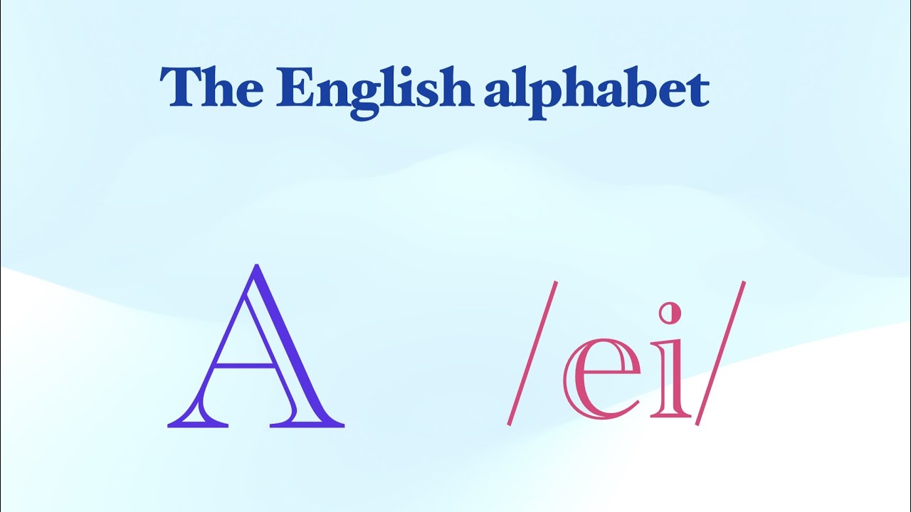 The English alphabet - YouTube