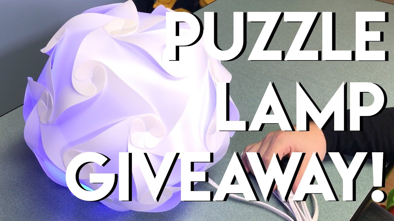 How to Build a Puzzle Lamp PLUS a Free Giveaway! - YouTube