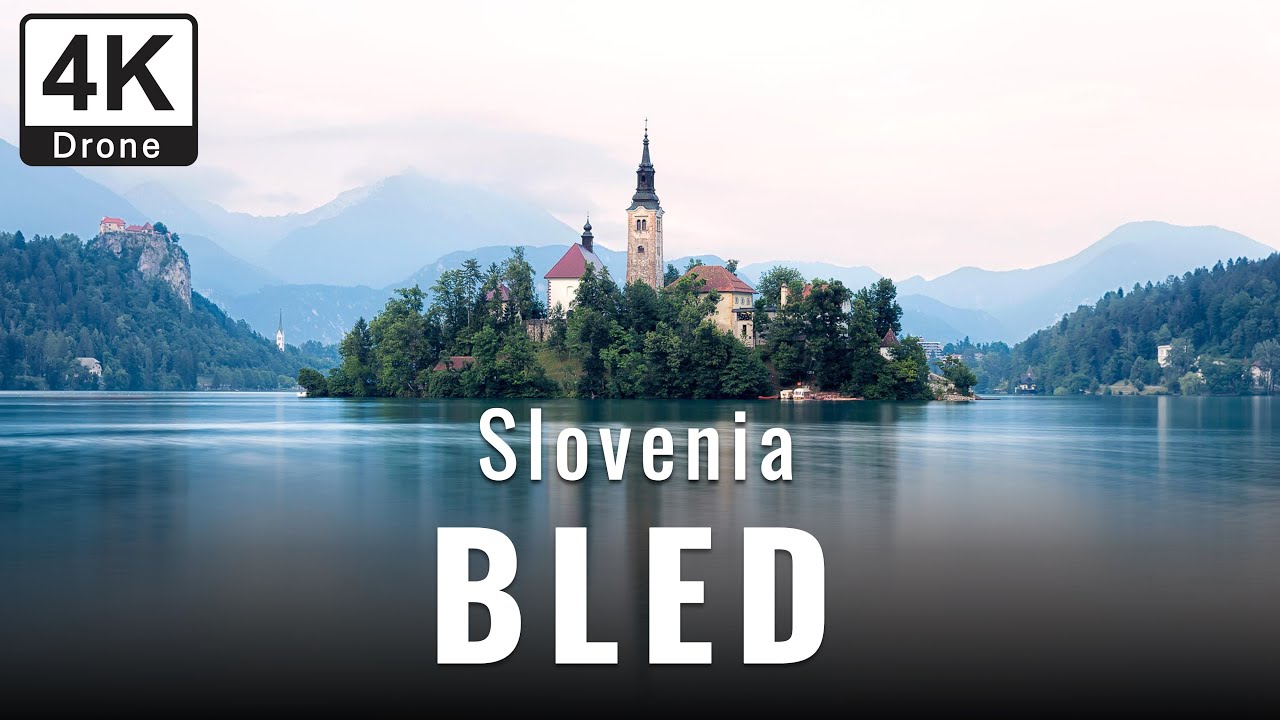 Bled Slovenia 4K Drone Tour | Lake Bled & Bled Castle Aerial Views ...