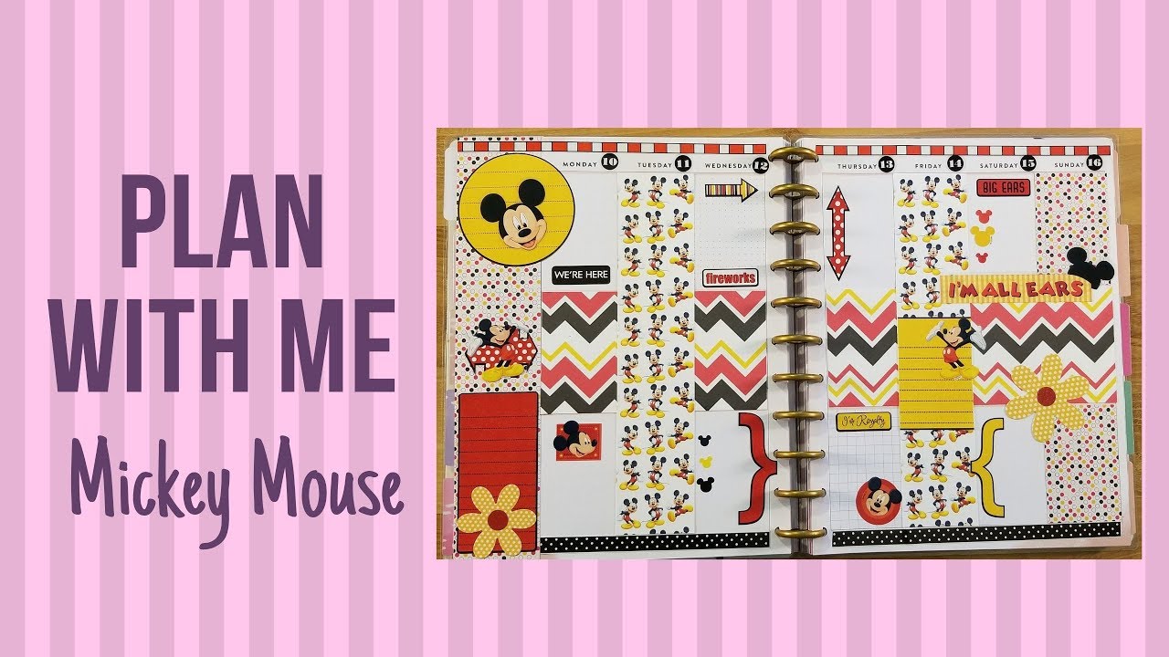 Plan With Me: Mickey Mouse - YouTube