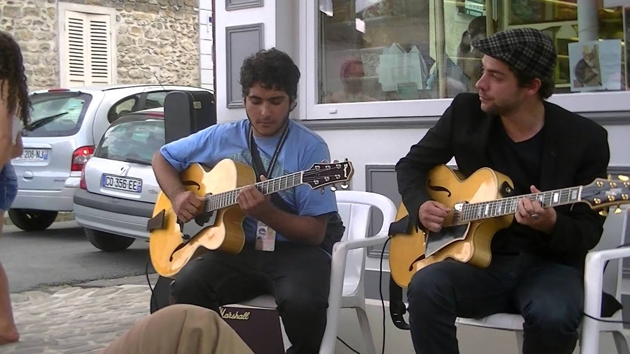 Pierre Manetti & Levis Adel Reinhardt during Samois 2014 off program ...