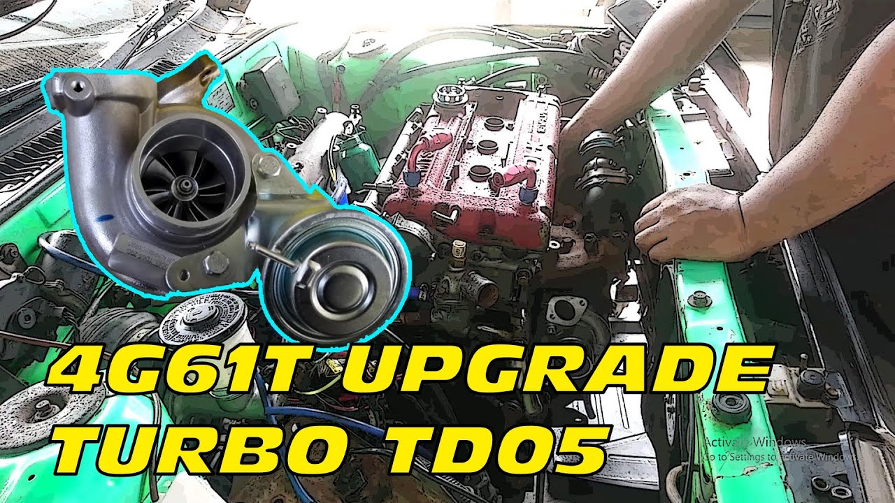 UPGRADE TURBO TD05 20G - EP5 - SAGA 4G61T - YouTube