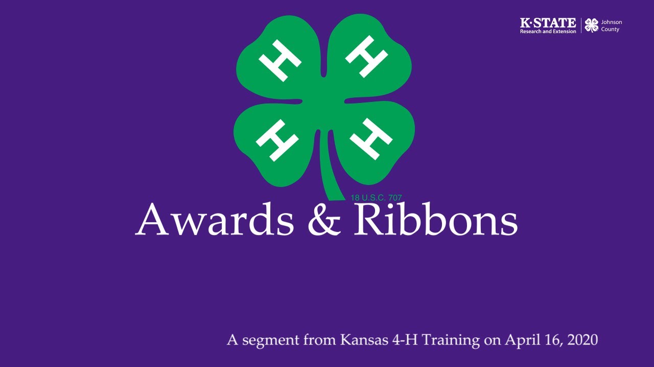 4-H Awards & Ribbons - YouTube