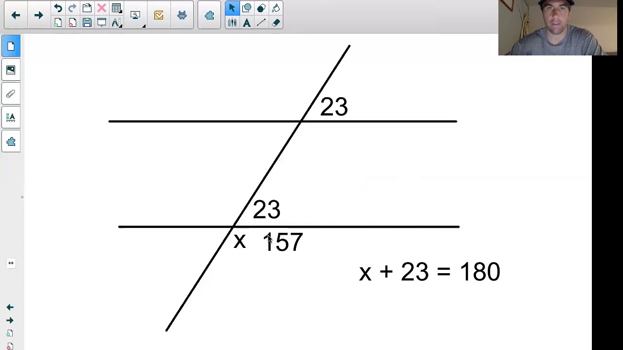 Angles formed by a transversal - YouTube