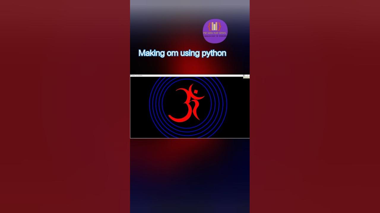 Om Design Pythonturtlegraphics Coding Python Youtube