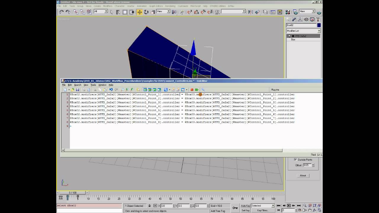 3DS MAX - CG Academy Tutorials Serie 2] - [ 2 - Working with Nodes - Pt ...