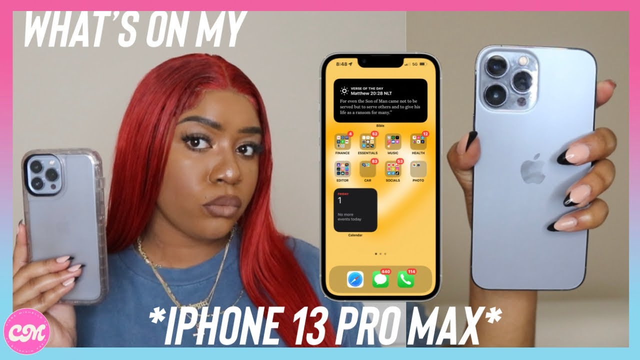 WHATS ON MY IPHONE 13 PRO MAX *NEW!* | Widgets, Aesthetic Home Screen ...