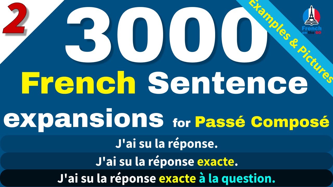 Learn French Faster: French sentence expansion exercises, 9000 ...