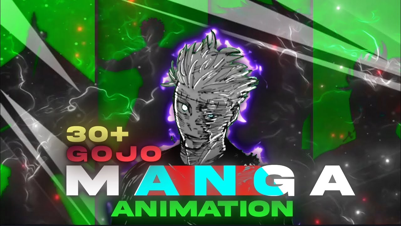 Gojo Manga animations with green screen | 30+ gojo manga animations ...