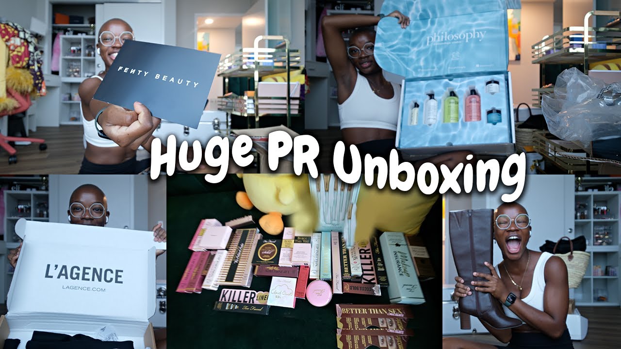 #26 UNBOXING ALL THE PR PACKAGES BRANDS SENT ME THIS WEEK WORTH OVER $3000 - YouTube