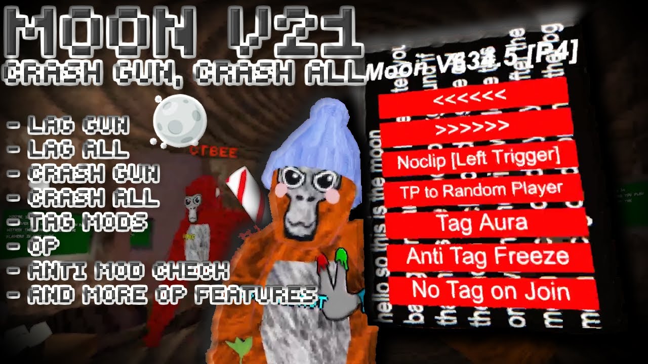 THIS MOD MENU HAS A CRASH GUN! | CRASH GUN | CRASH ALL | MOON V21.5 ...