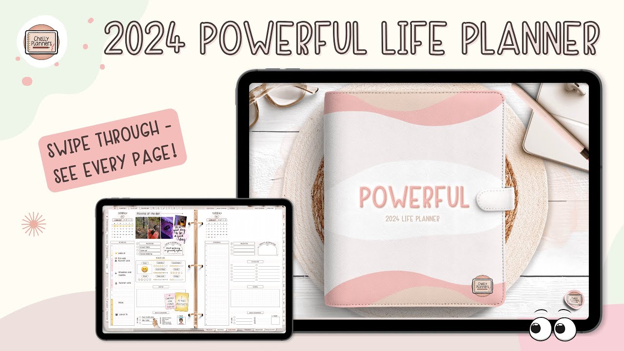 2024 Powerful Life Planner - Swipe through // ChellyPlanners - YouTube