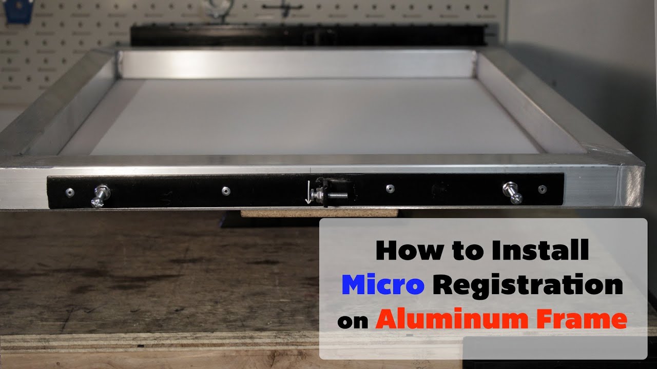 How to install micro registration attachment on aluminum frame - YouTube
