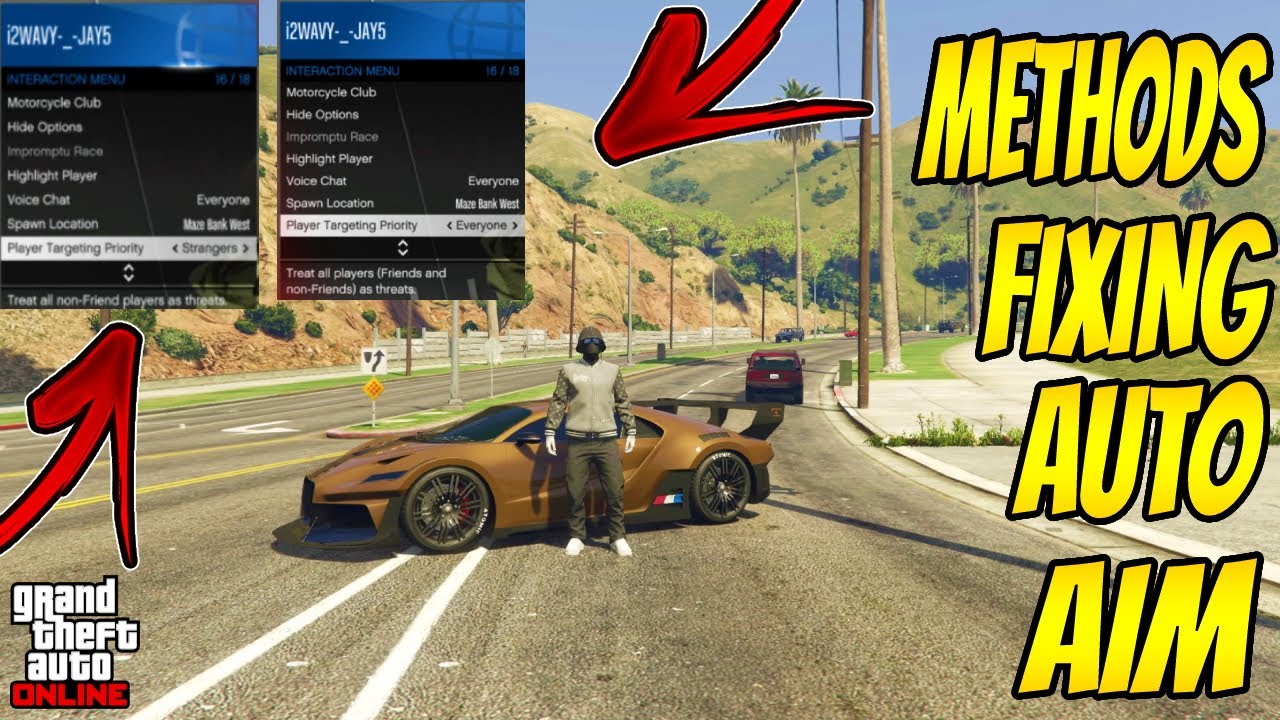 HOW TO FIX AUTO AIM IN GTA ONLINE - YouTube