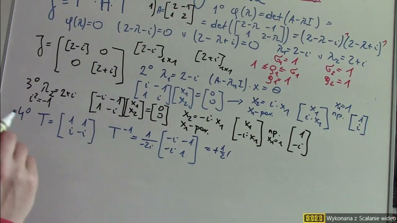 Postać kanoniczna Jordana macierzy - 4 przykłady / Jordan canonical ...