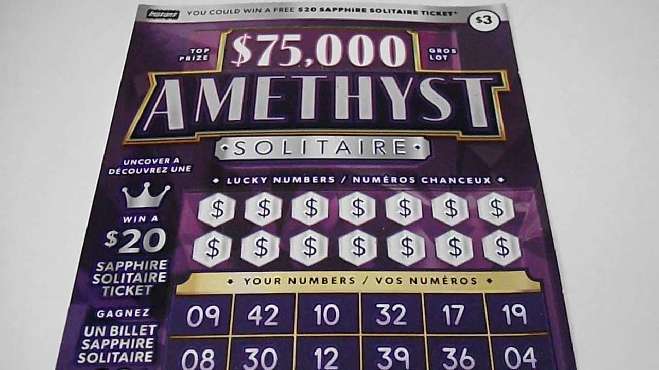 2024-12-30 Ontario Lottery OLG Instant Scratch Ticket #2459 $3 Amethyst ...