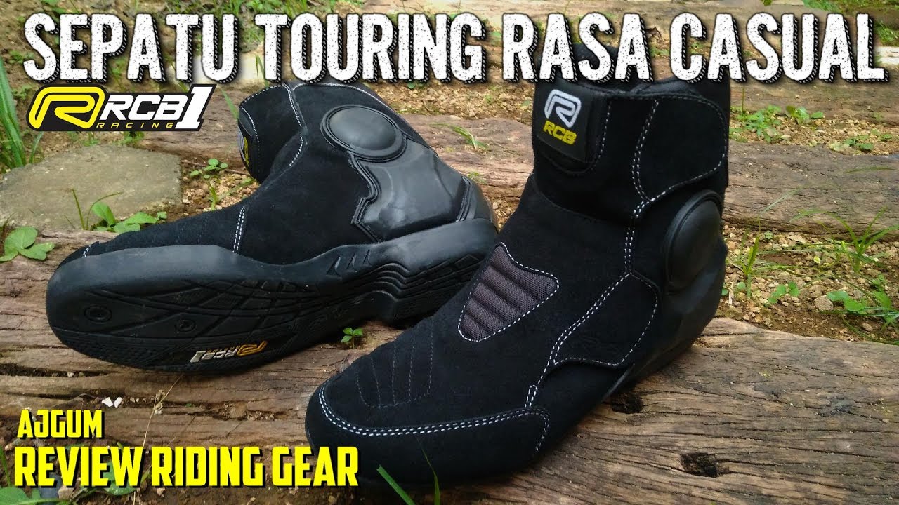 Review Riding Gear : Sepatu Touring RCB1 - YouTube