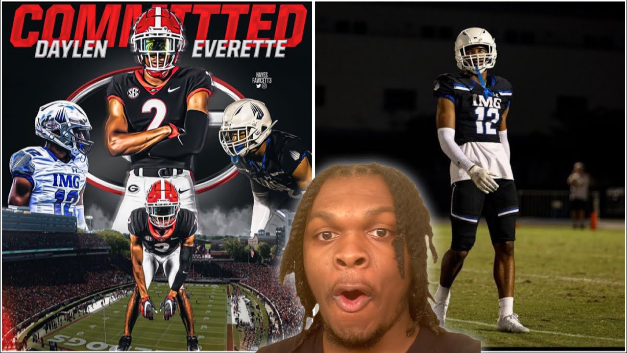 Daylen Everette Highlights Reaction! Georgia Commit Daylen Everette ...