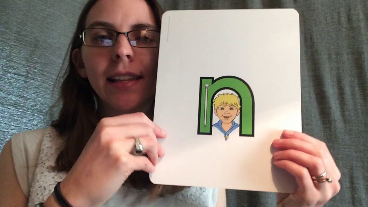 Letterland Noisy nick: letter shape & finding him in words - YouTube