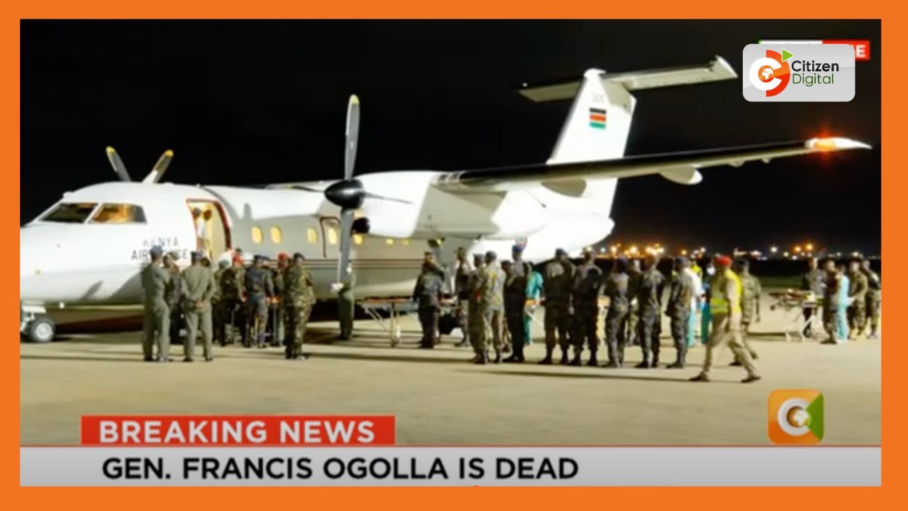 Remains of the victims of the KDF chopper crash arrive in Nairobi - YouTube