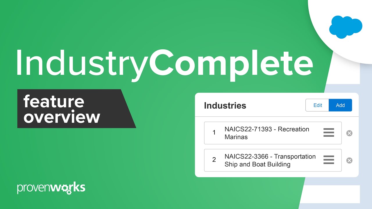 How to Search for Industry Codes in Salesforce | IndustryComplete - YouTube