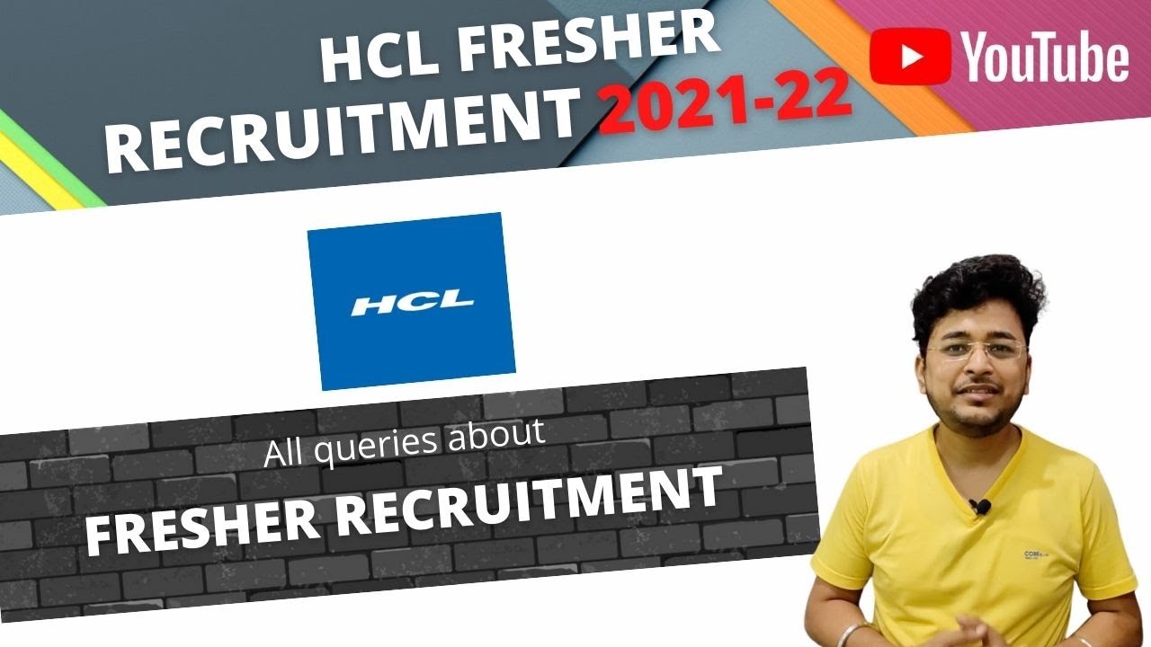 How to Crack HCL Interview | HCL Fresher Recruitment 2021 - YouTube