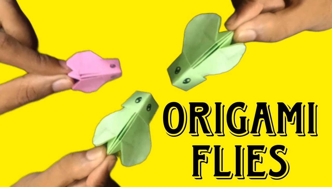 Origami Flies | How To Make Paper Flies | Full Tutorial - YouTube