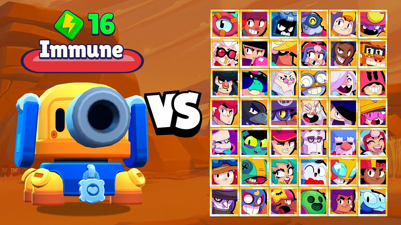 Who Can Survive Jessie Turret? All 58 Brawler Test - YouTube