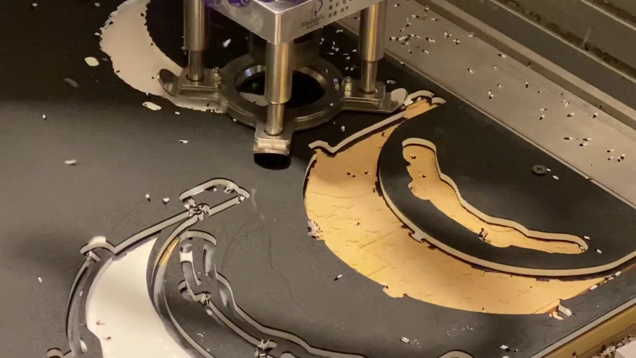 Open source CNC cut covid-19 face shields - YouTube