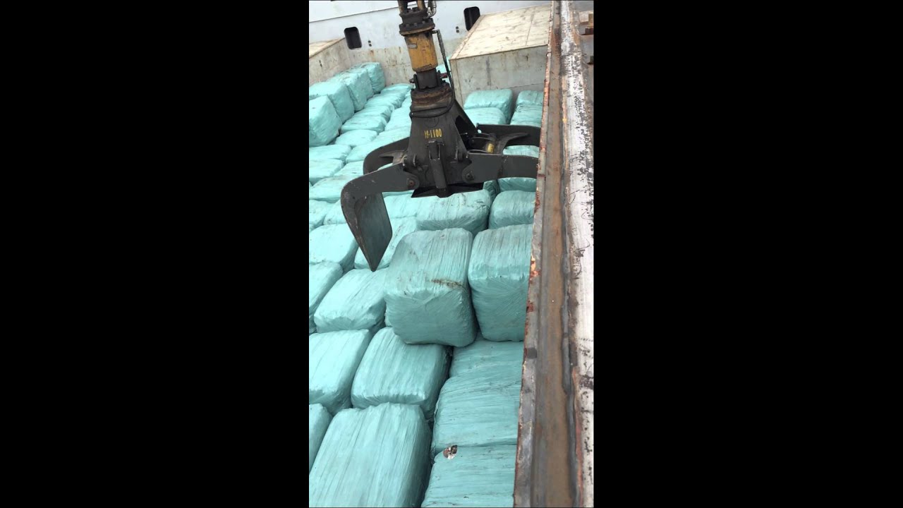 RDF Bales being loaded - YouTube