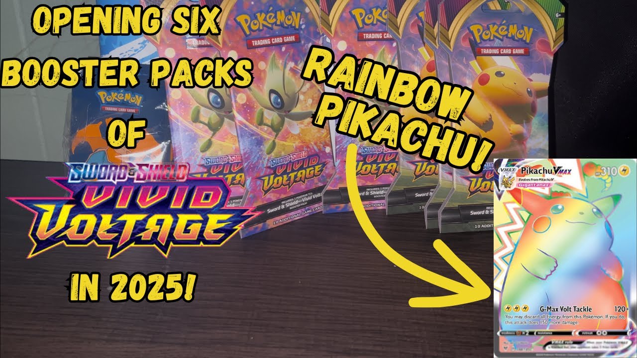 Pokémon Vivid Voltage Sleeved Booster Pack Opening In 2025! Can We Pull ...