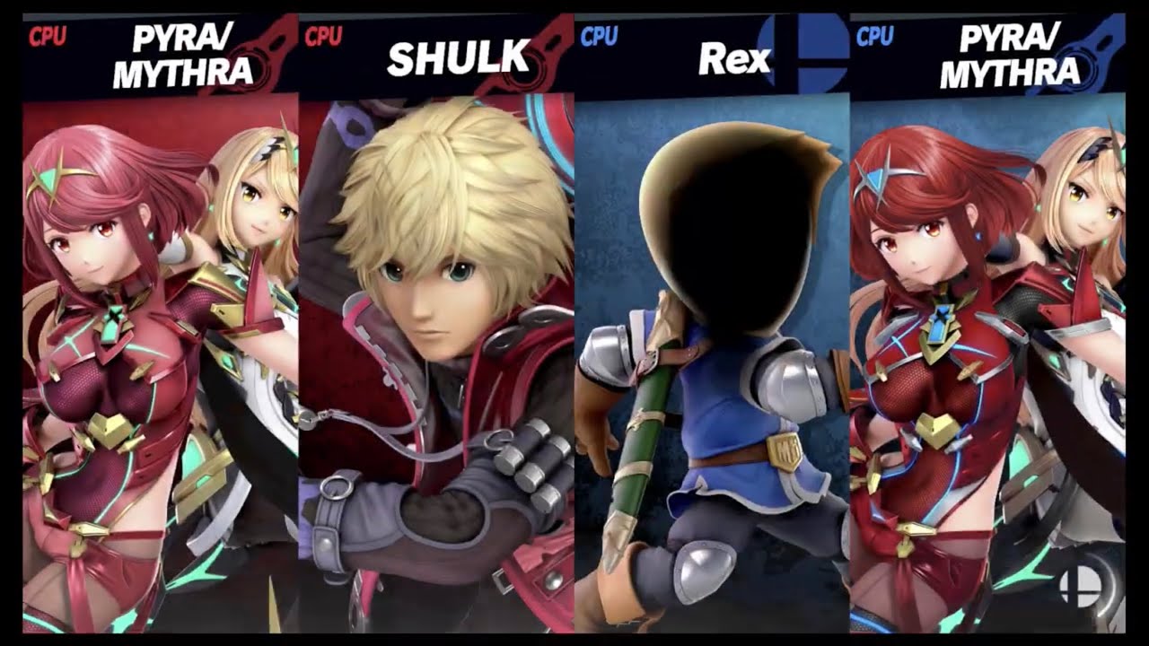 Super Smash Bros. Ultimate - Pyra/Mythra & Shulk VS Rex & Pyra/Mythra ...