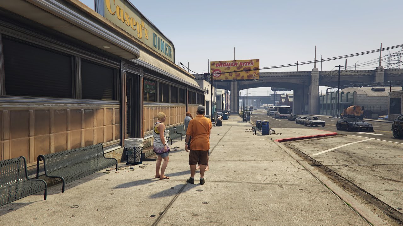 [4K] Exploring East Los Santos: GTA V Walking Tour - YouTube